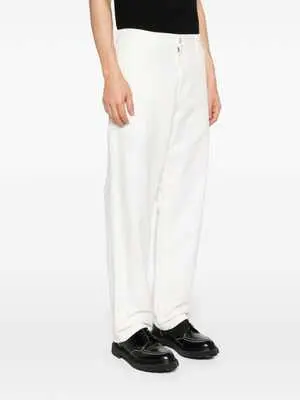 Carhartt Work In Progress Single Knee Straight-leg Trousers - White
