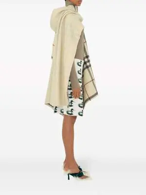 Burberry Embroidered Cashmere Cape - Neutrals