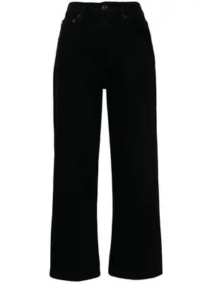 AGOLDE Ren High-rise Cropped Jeans - Black