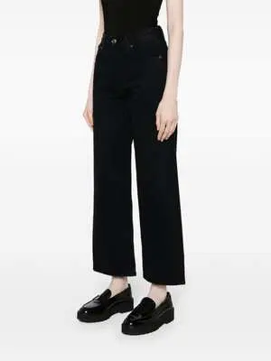 AGOLDE Ren High-rise Cropped Jeans - Black