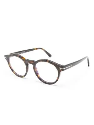 TOM FORD Tortoiseshell Pantos-frame Glasses