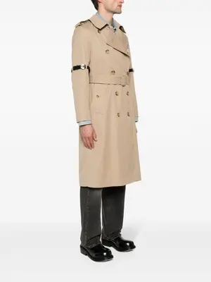 Coperni Belt-detail Trench Coat - Neutrals