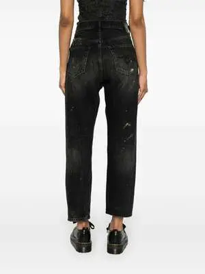 R13 Mid-rise Straight-leg Jeans - Black