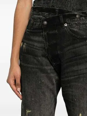 R13 Mid-rise Straight-leg Jeans - Black
