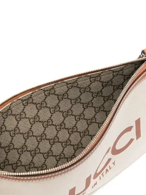 Gucci Logo-print Canvas Clutch