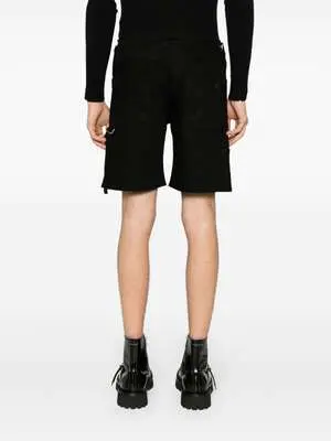 COURREGES Sailor Strap-detailed Denim Shorts