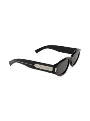 Saint Laurent Polished Oval Sunglasses