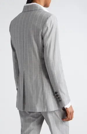 Eleventy Pinstripe Double-breasted Blazer