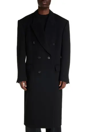 Balenciaga Double-breasted Wool Topcoat