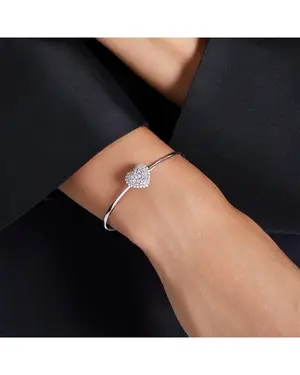 SWAROVSKI Idyllia Heart Bangle Bracelet