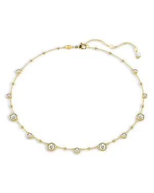 SWAROVSKI Imber Round Cut Necklace - Gold