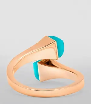 MARLI NEW YORK Diamond And Turquoise Cleo Ring - Rose Gold