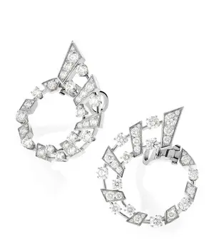 MARLI NEW YORK Gold And Diamond Fifth Avenue Earrings - White