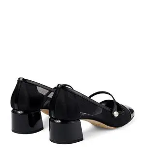 JIMMY CHOO Elisa 45 Leather Mary Jane Pumps