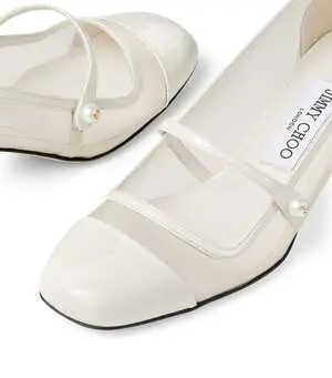 JIMMY CHOO Elisa 45 Leather Mary Jane Pumps