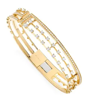 MARLI NEW YORK Avenues Diamond Bangle - Gold