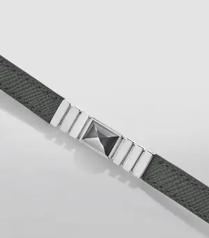 MARLI NEW YORK Gold And Saffiano Leather Unii Bracelet