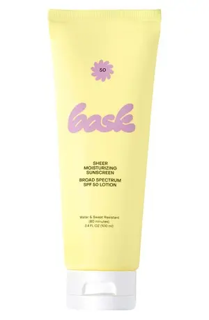 BASK Sheer Moisturizing Sunscreen Broad Spectrum Spf 50 Lotion - No Color