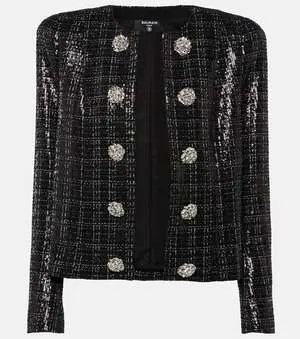 Balmain Sequined Tweed Jacket