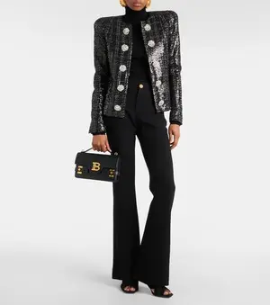 Balmain Sequined Tweed Jacket