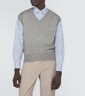 Auralee Cashmere And Silk Sweater Vest