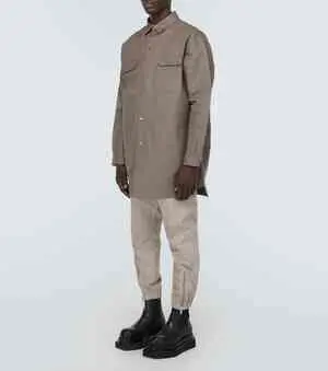 Rick Owens Denim Overshirt - Neutrals