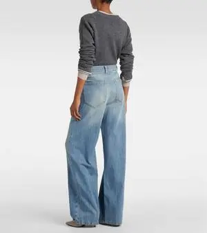 Brunello Cucinelli High-rise Wide-leg Jeans