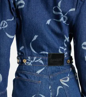 Nina Ricci Printed Denim Trucker Jacket