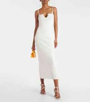 Jacquemus La Robe Sierra Bretelles Midi Dress
