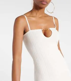 Jacquemus La Robe Sierra Bretelles Midi Dress