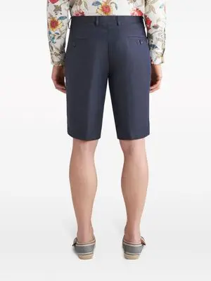 Etro Pressed-crease Bermuda Shorts - Blue