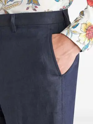 Etro Pressed-crease Bermuda Shorts - Blue