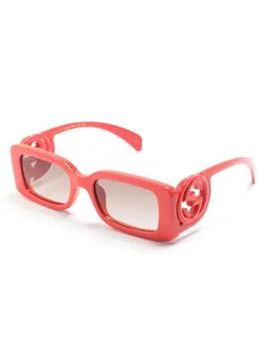 Gucci Interlocking G Rectangular Sunglasses