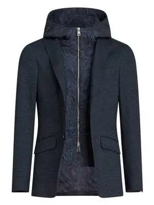 Etro Layered Houndstooth Blazer