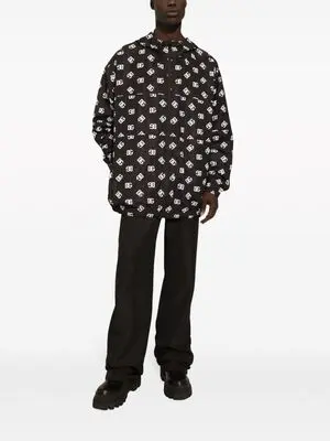 Dolce & Gabbana Monogram-print Hooded Jacket