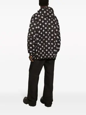 Dolce & Gabbana Monogram-print Hooded Jacket