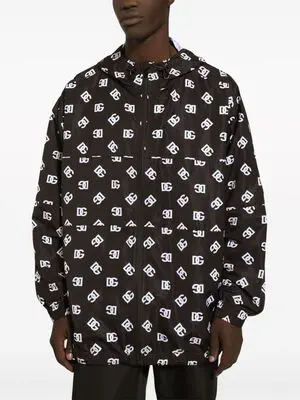 Dolce & Gabbana Monogram-print Hooded Jacket