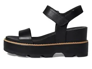 Sorel Joanietm Iv Y Strap Wedge Sandals - Black