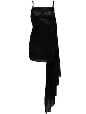 MUGLER Stretch Mini Dress - Black