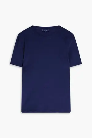 Frescobol Carioca Lucio Cotton And Linenblend Jersey Tshirt Navy