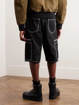 Givenchy Straight-leg Denim Cargo Shorts