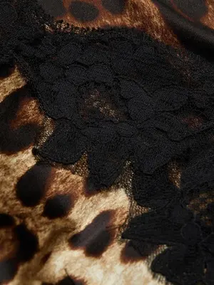 Dolce & Gabbana Lace-trimmed Chemise Top