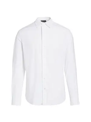 Emporio Armani Stretch Button-front Shirt White