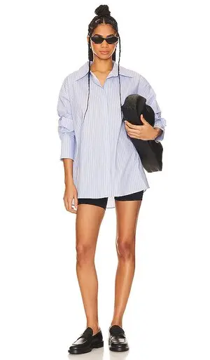 Lioness Boyfriend Shirt In Blue