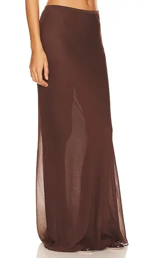 Lioness Endless Maxi Skirt - Chocolate