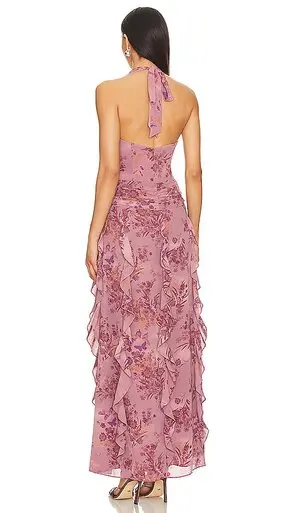 Nbd Divya Floral Maxi Dress