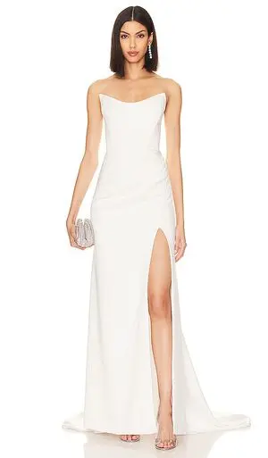 Katie May X Noel And Jean Belle Gown - Off White
