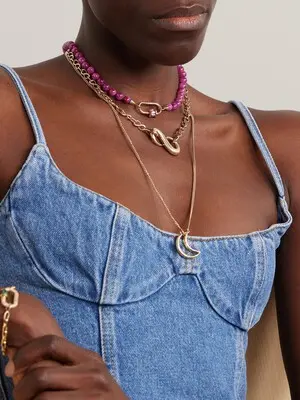 MARLA AARON Myriad Lock 18-karat Gold Necklace
