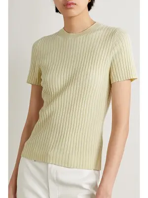 Loro Piana Ribbed Cashmere Sweater - Cream