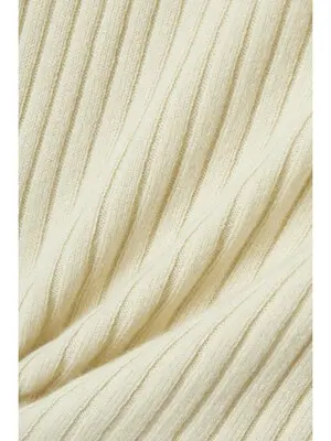 Loro Piana Ribbed Cashmere Sweater - Cream